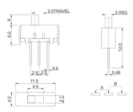 SS-12E17(1p1t)拨动开关 - 颖鑫电子
