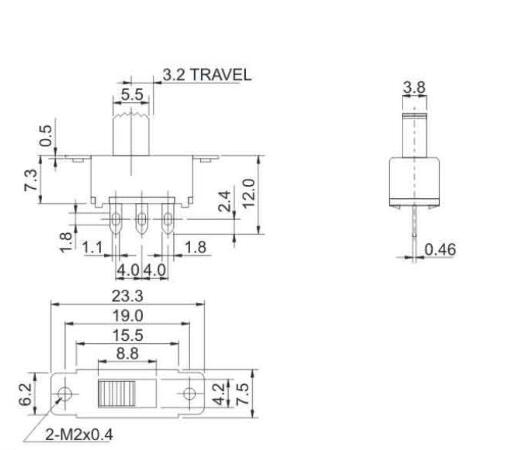 SS-12F25(1p2t)拨动开关【价格 厂家 接线图】-颖鑫电子