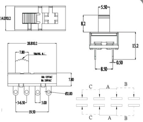 SS-23H24拨动开关【价格 厂家 接线图】-颖鑫电子
